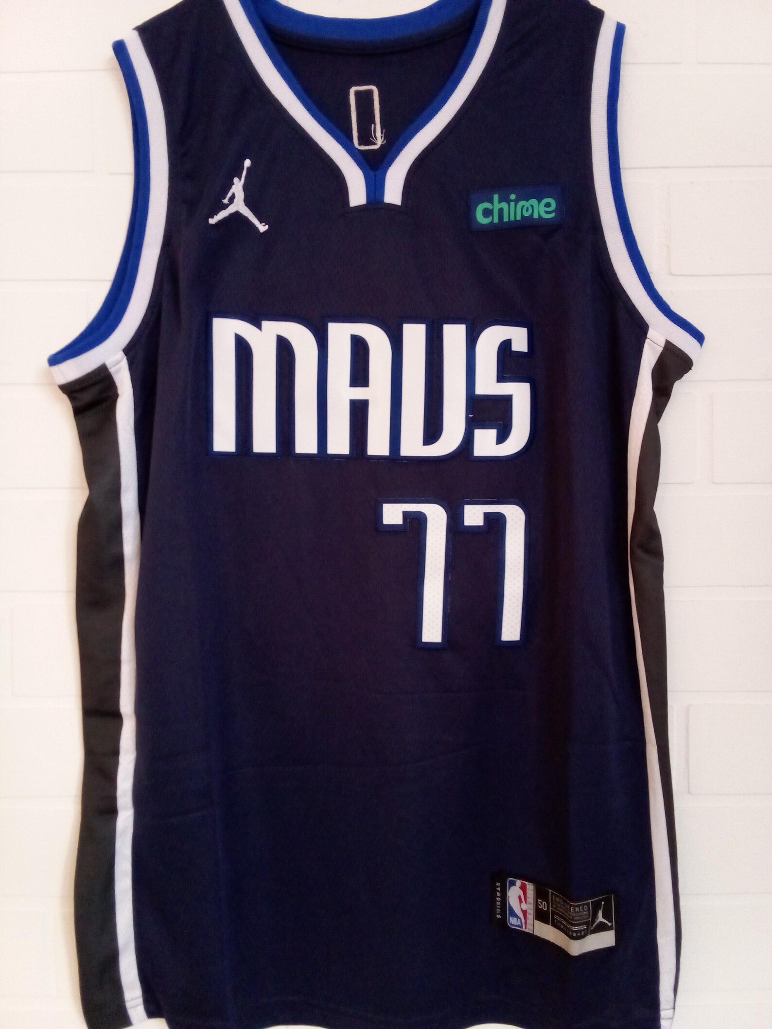 Luka Doncic 77 Signed Dallas Mavericks Jersey Navy With COA - Etsy