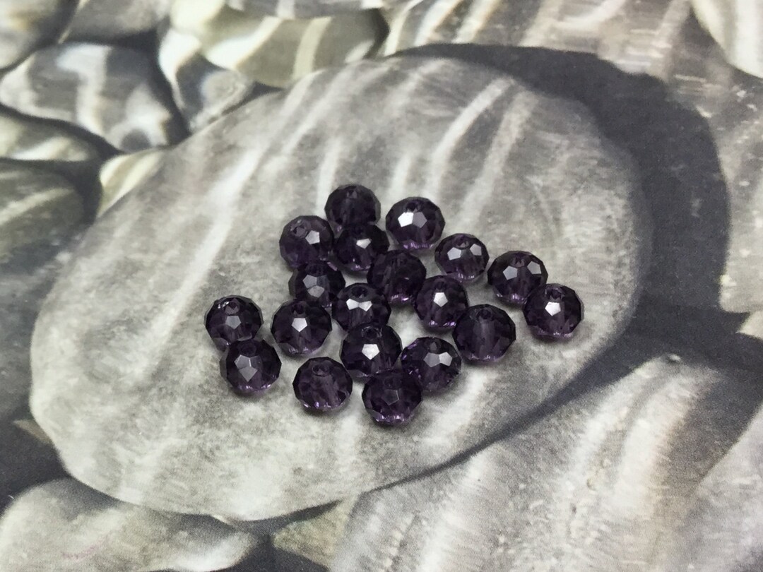 Crystal Glass Deep Purple - Etsy
