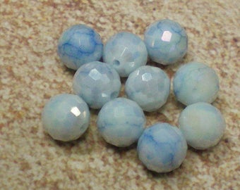 8MM Round Pink Powder Blue,crystal Glass Beads, 100pcs/bag - Etsy