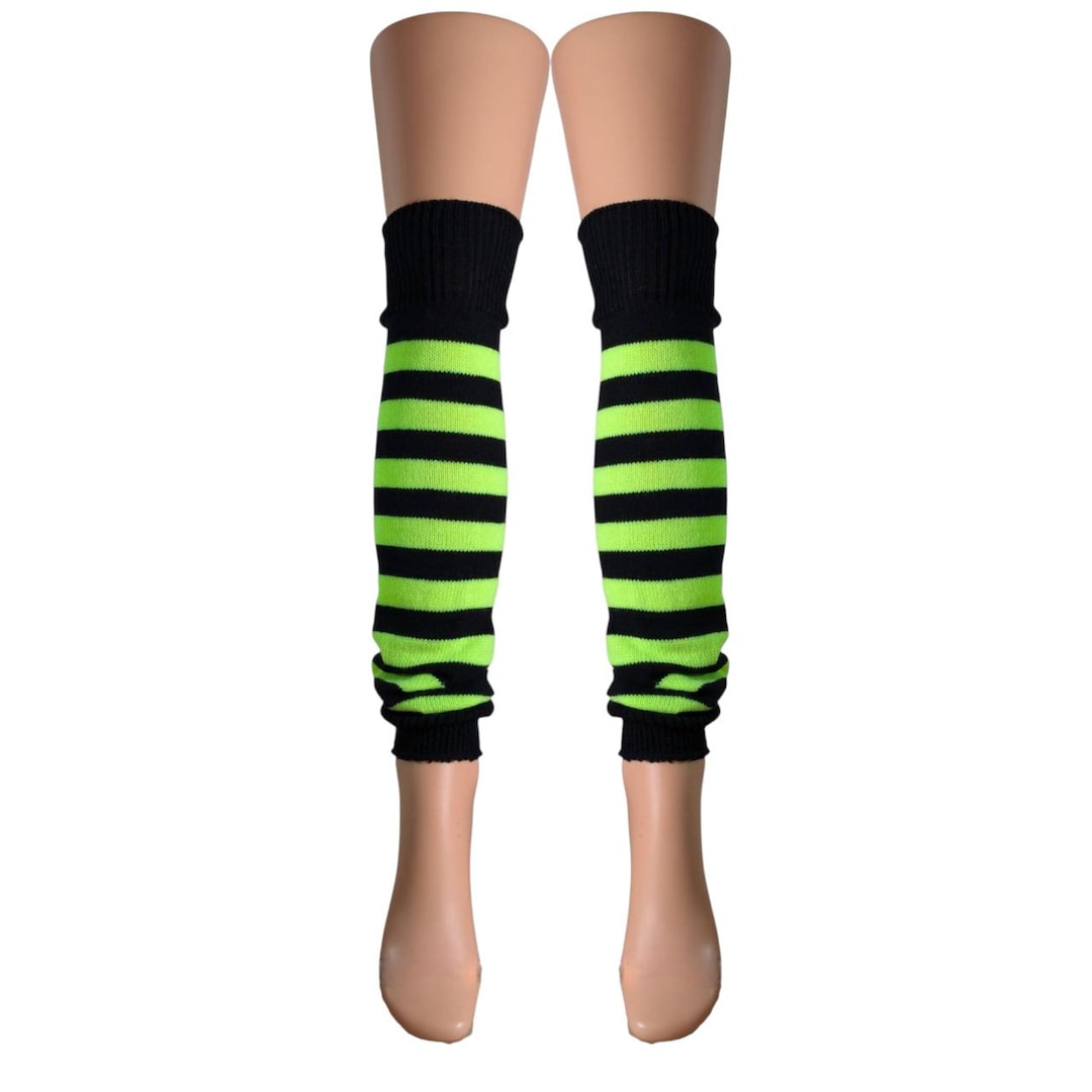 Striped Leg Warmers (9 Amazing Colours Available) Made in the UK - Etsy