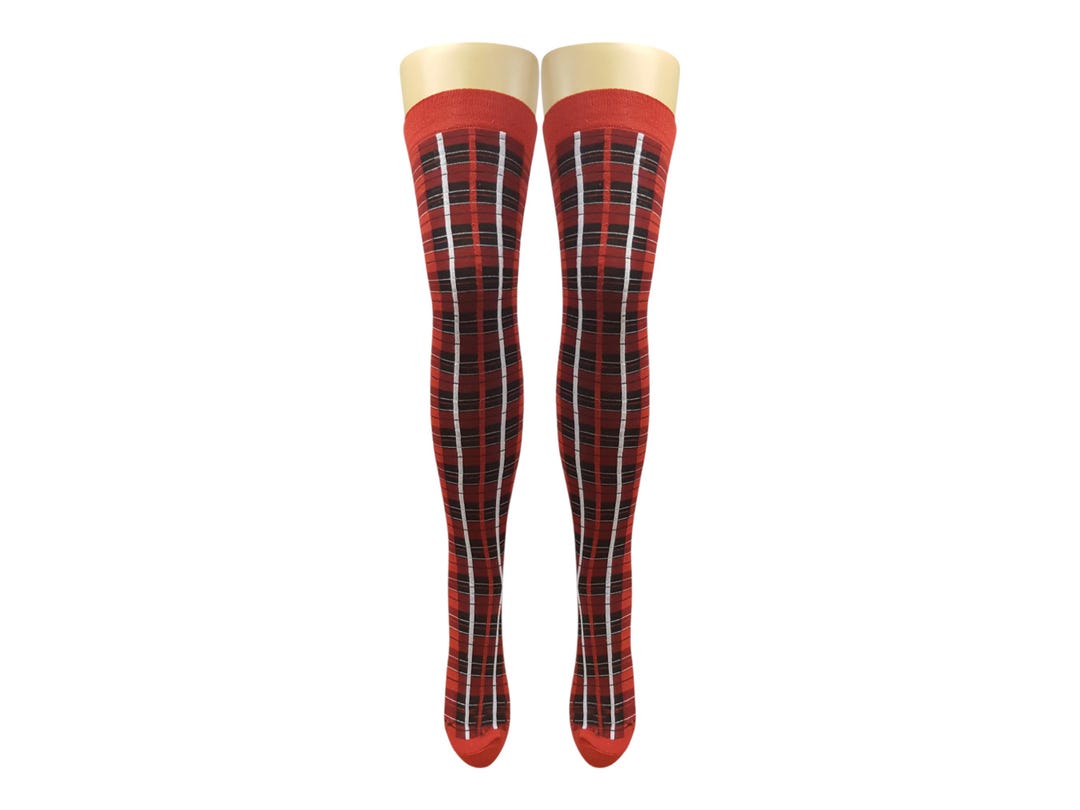 Scottish Tartan Over Knee Socks (designed & Made in the UK) - Etsy