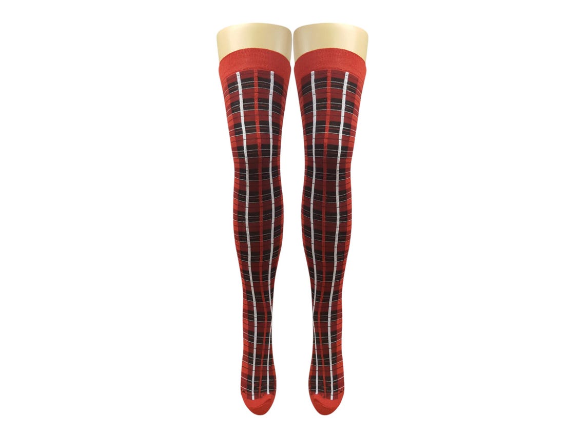 Scottish Tartan Over Knee Socks (designed & Made in the UK) - Etsy
