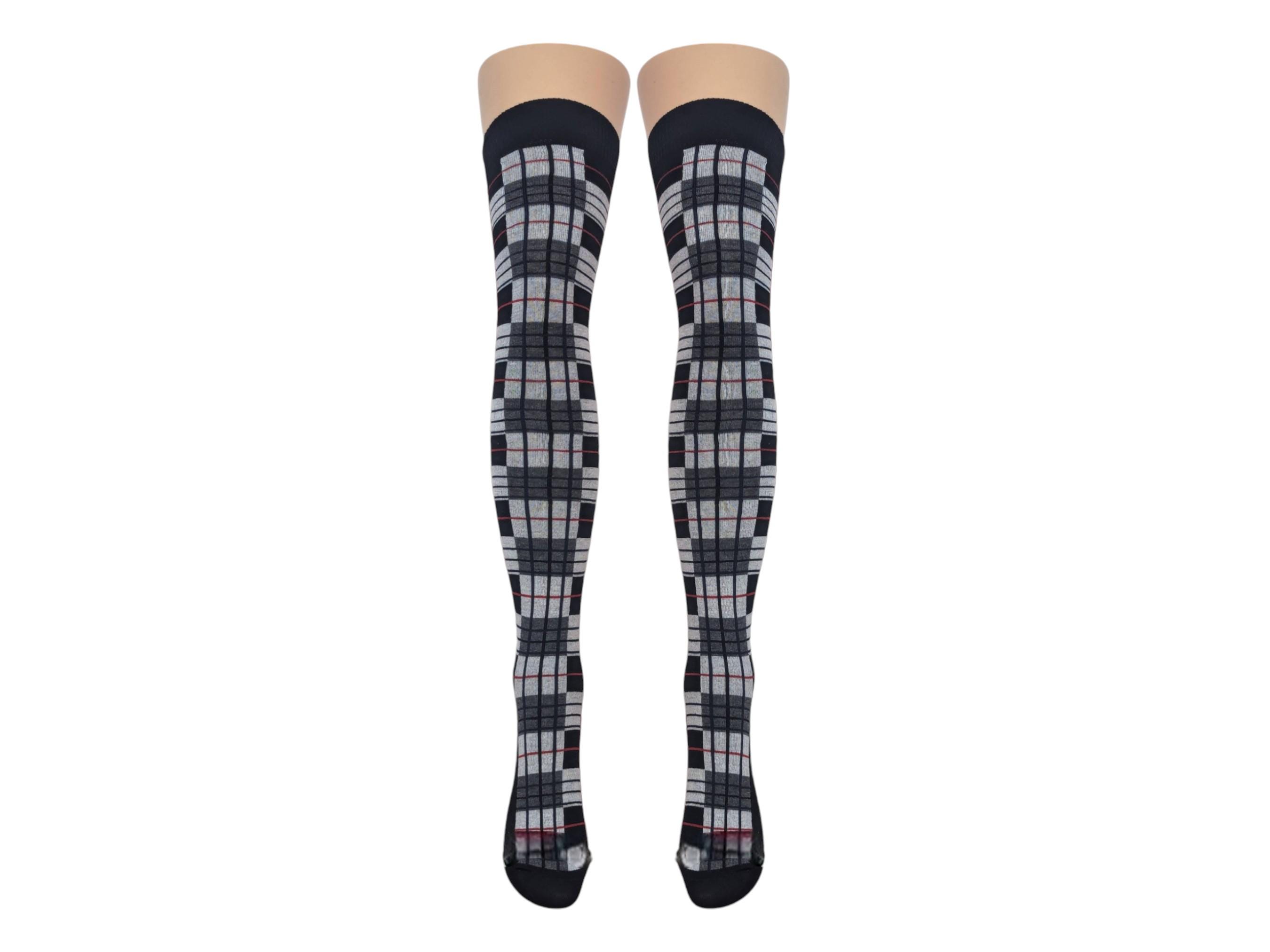 Scottish Tartan Over Knee Socks (designed & Made in the UK) - Etsy
