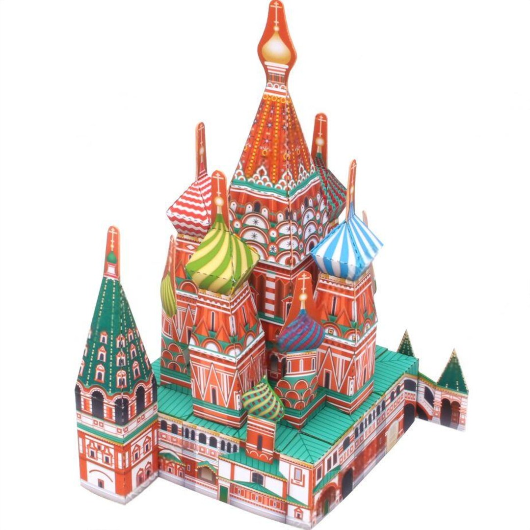 Saint Basil's Cathedral Papercraft Model PDF | Printable Design & Step ...
