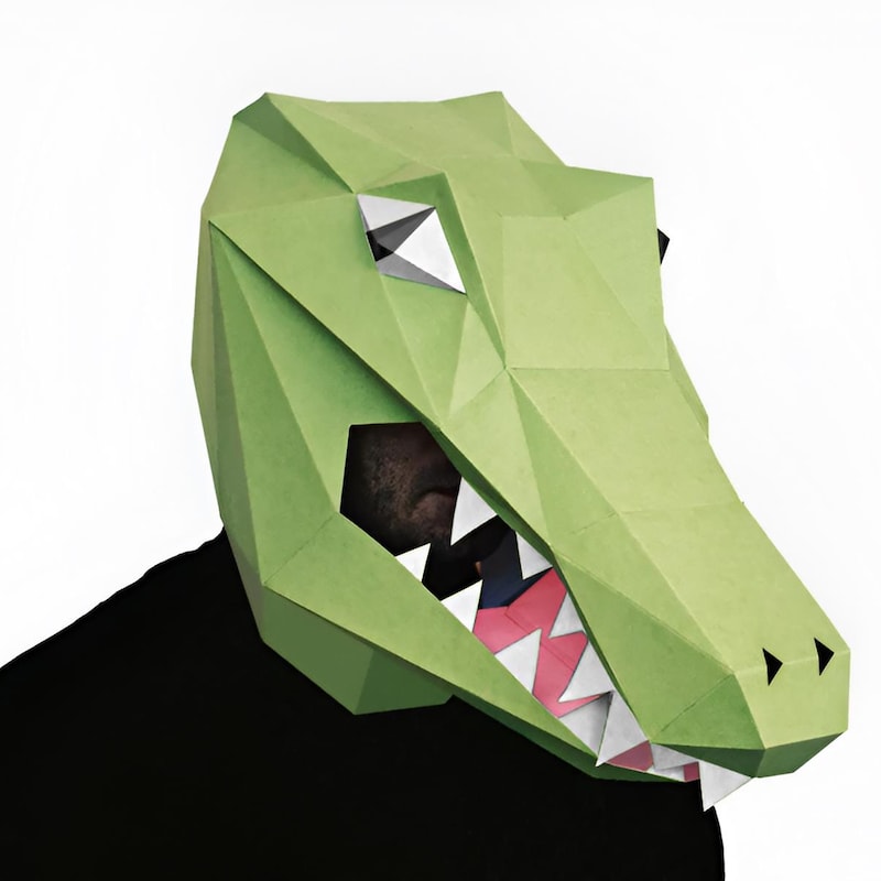 Crocodile Mask - Etsy