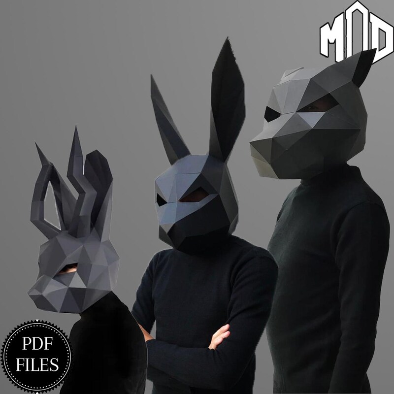 Paper Mask - Etsy