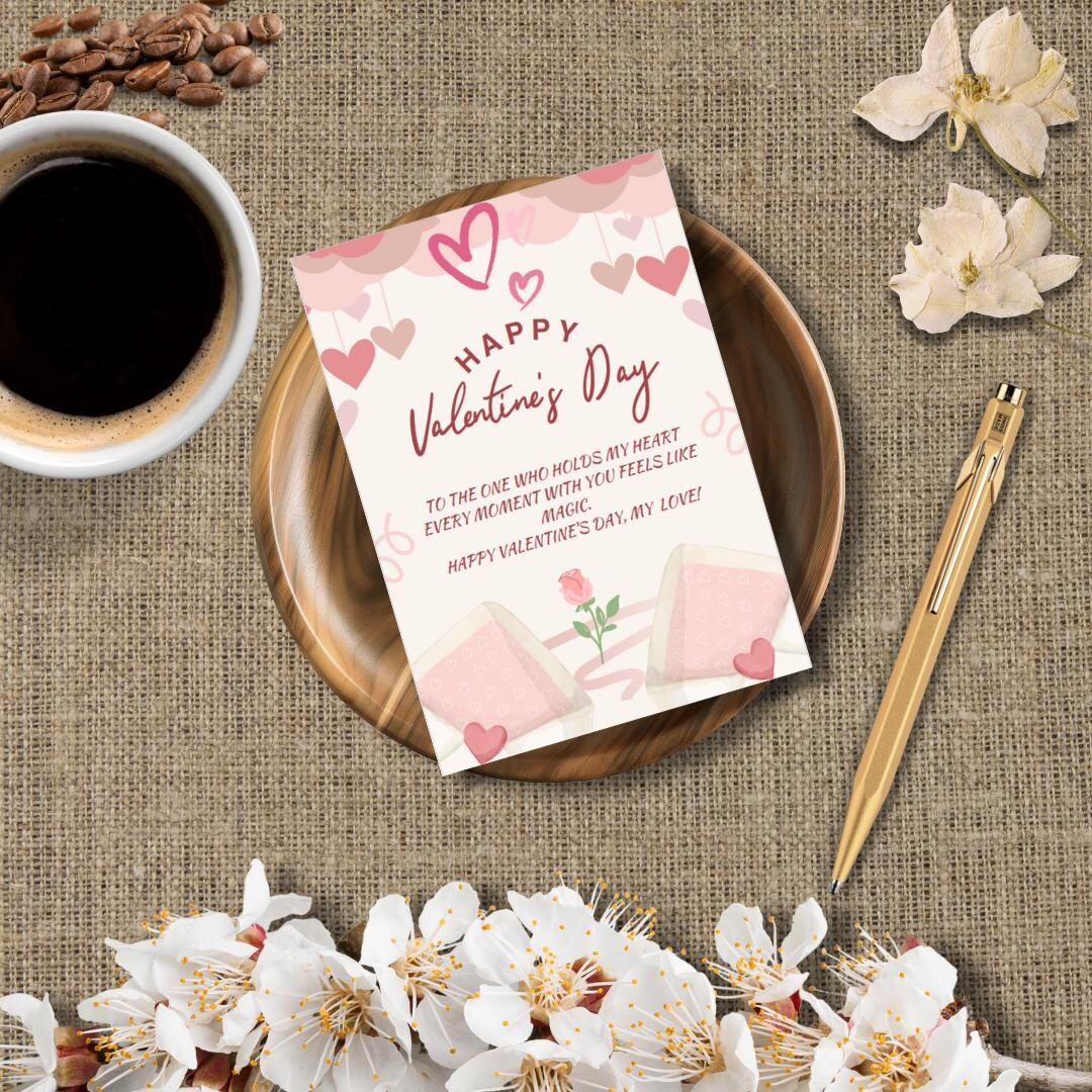 Carte De Saint Valentin Carte D'amour Personnalisée, Idée Cadeau ...