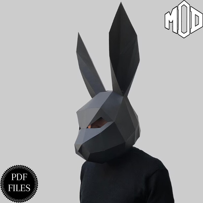 Rabbit Mask - Etsy