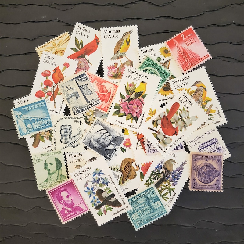 Vintage Bird Stamps - Etsy