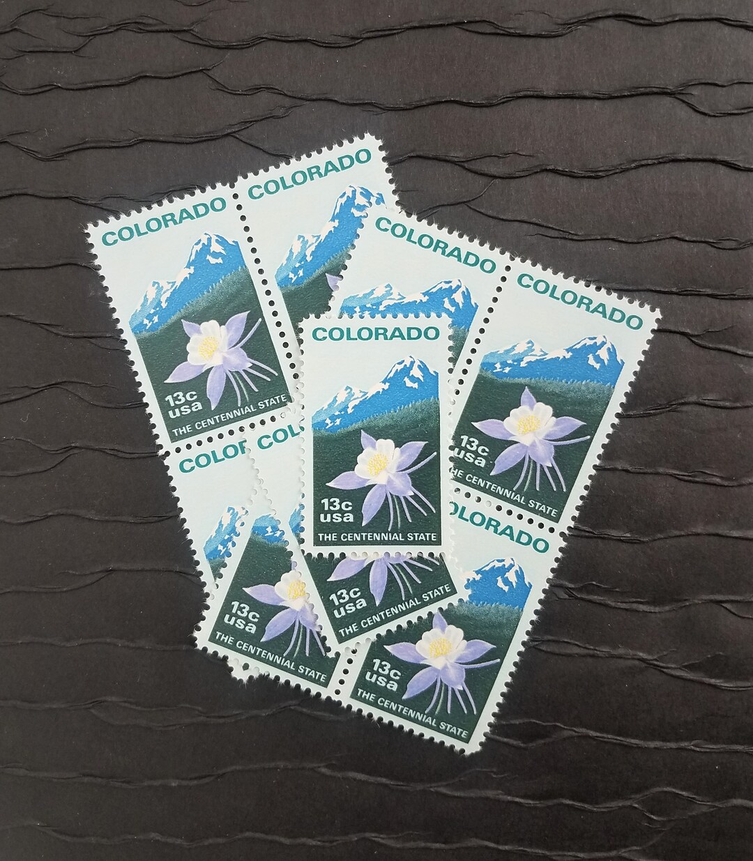 10 Vintage Postage Stamps .. Colorado 13cent Stamp .. UNUSED .. #1711 ...