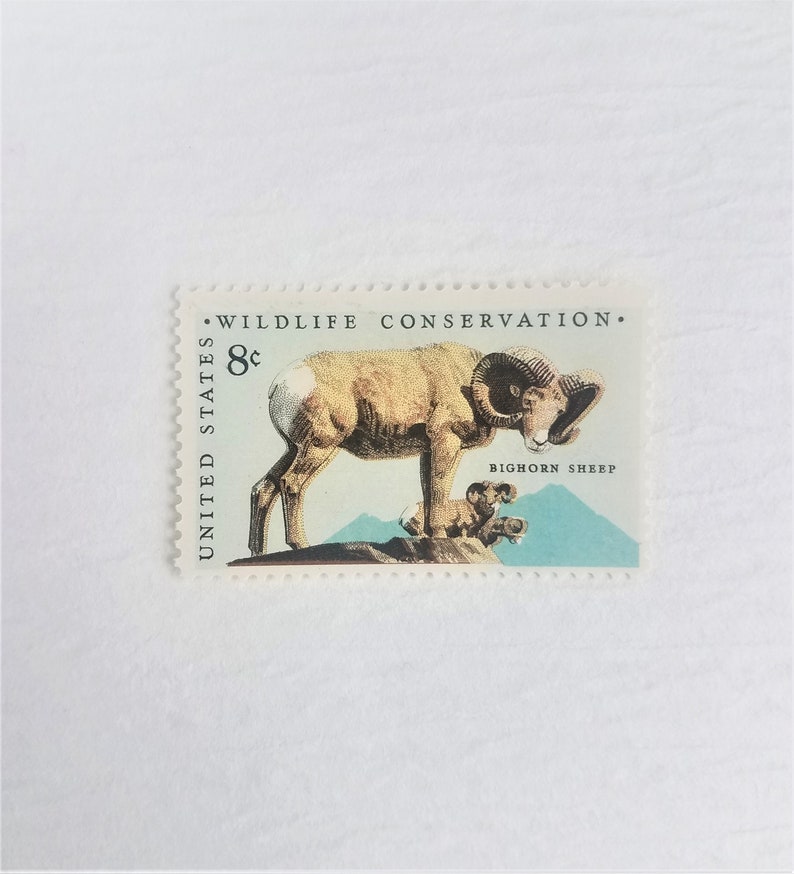 10 Vintage Postage Stamps .. Bighorn Sheep 8cent Stamps .. - Etsy