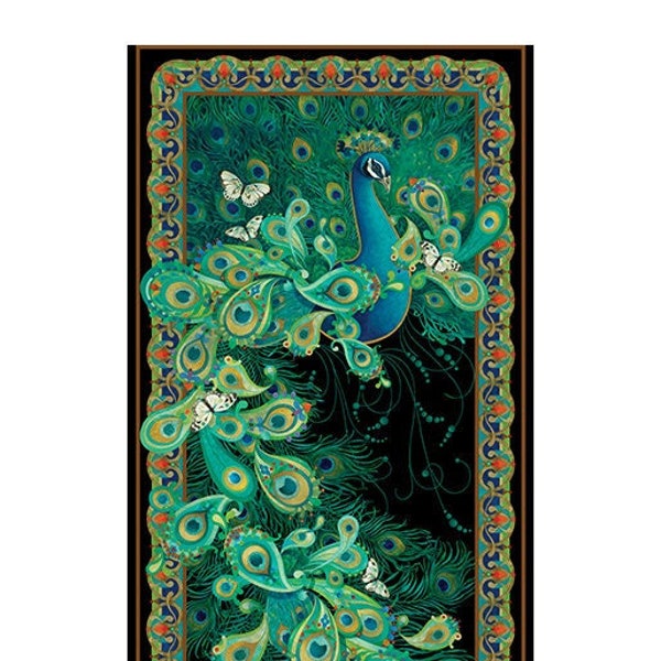 Peacock Quilt Panel - Etsy