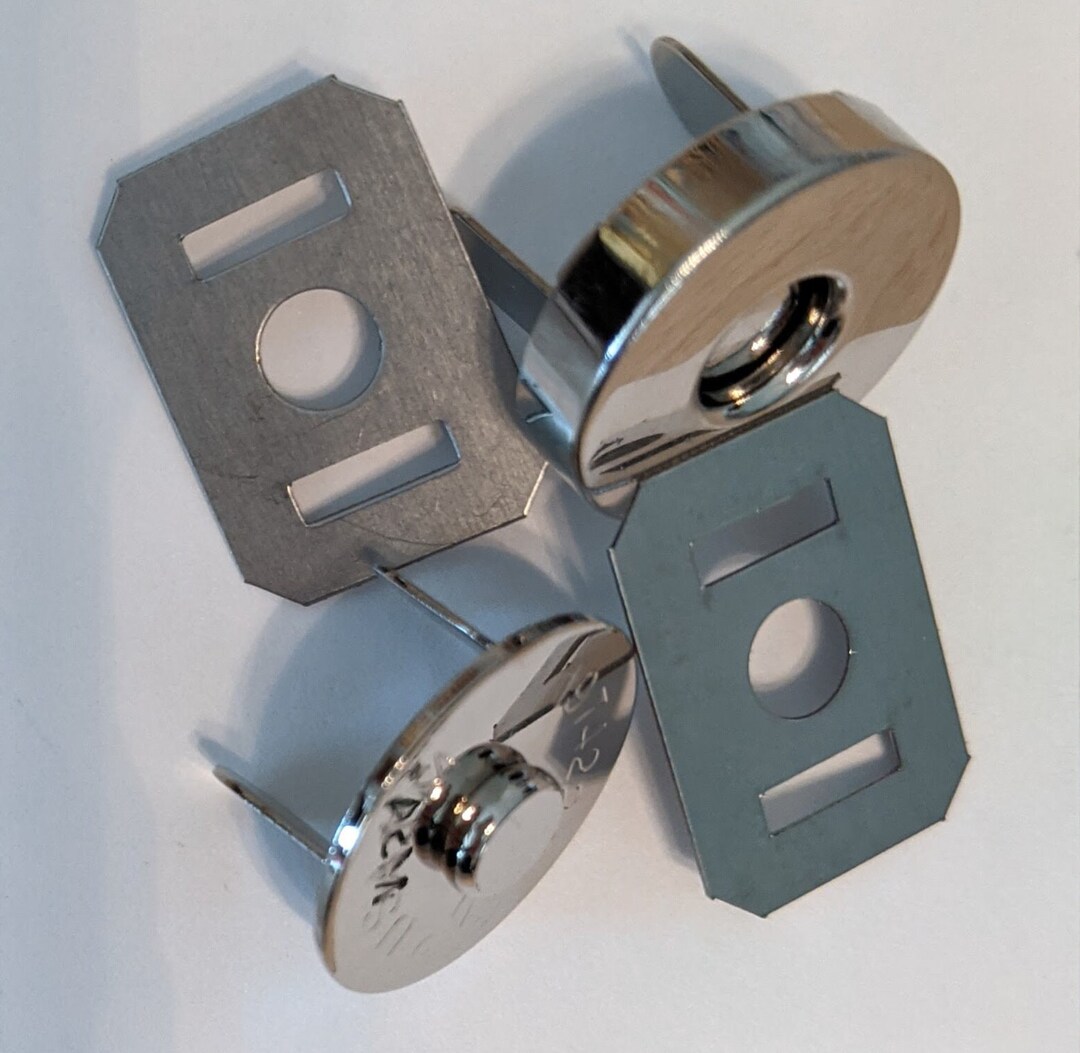 18mm | 3/4" Magnetic Purse Snap | Nickle Finish | MSA18-NL - Etsy