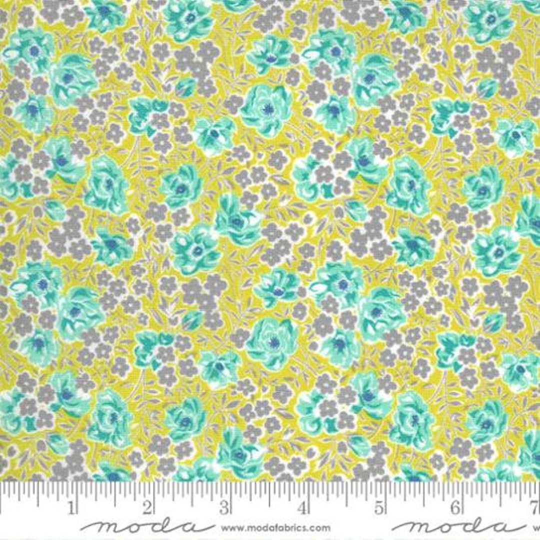 Moda Flowers for Freya 22232 16 Sprout Fat Quarter Yardage X - Etsy