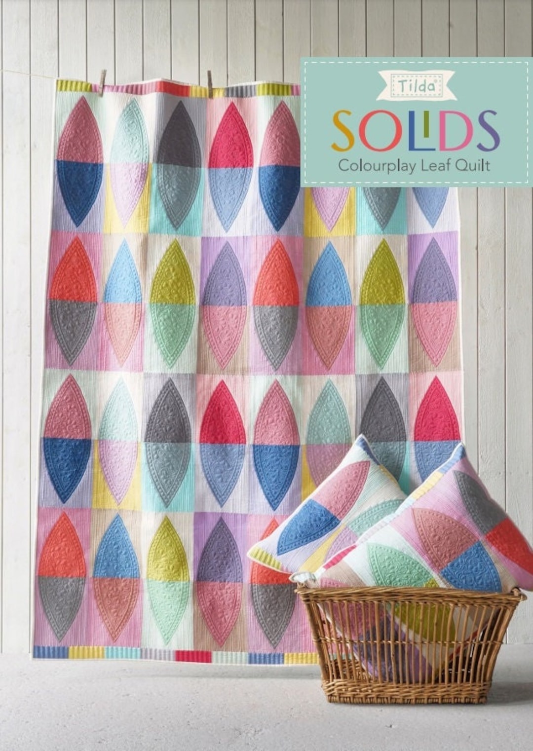 Tilda Colourplay Leaf Quilt Kit | Tilda Solids | 57.5" X 72.5" - Etsy