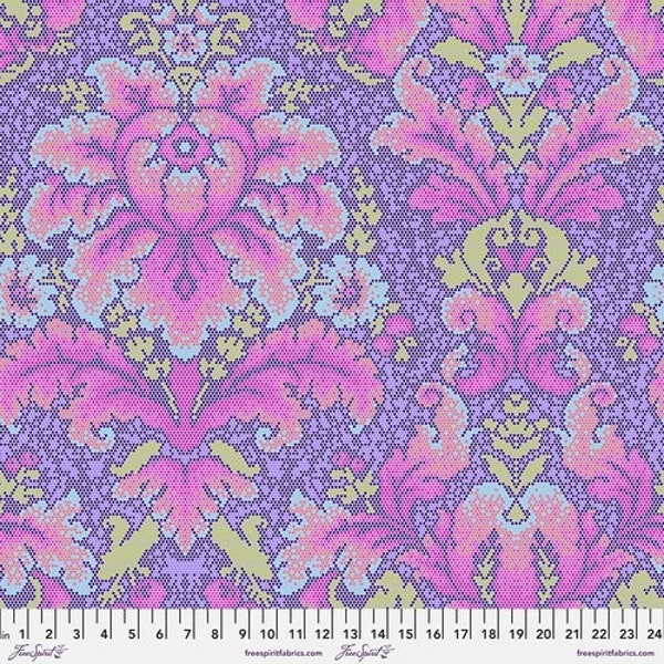 Pink Damask Fabric - Etsy