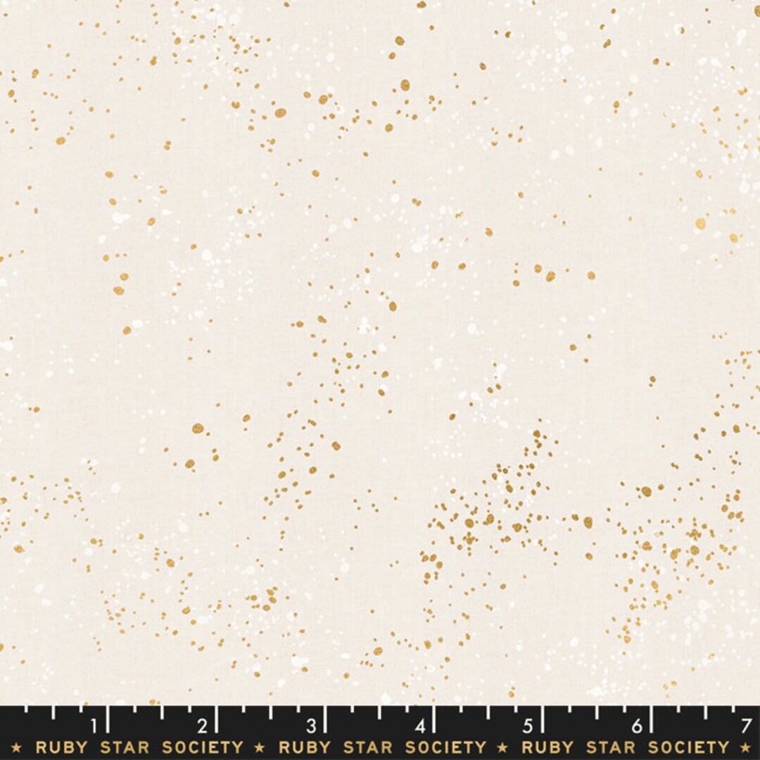 Ruby Star | Speckled Metallic | RS5027 14M | White Gold | Fat Quarters ...