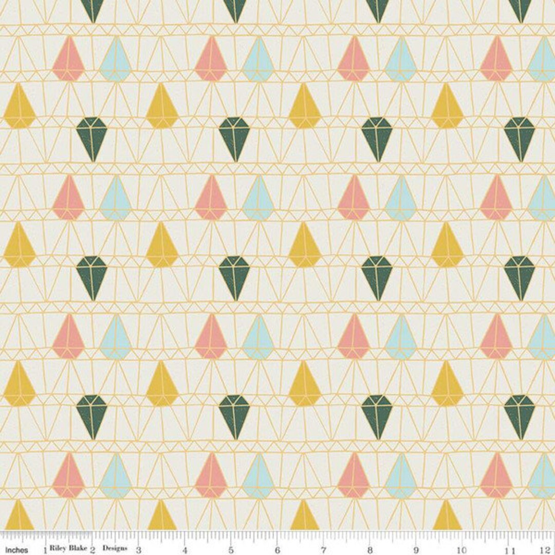 Riley Blake Arid Oasis C12494 Greenhouse Window off White Fat Quarter ...