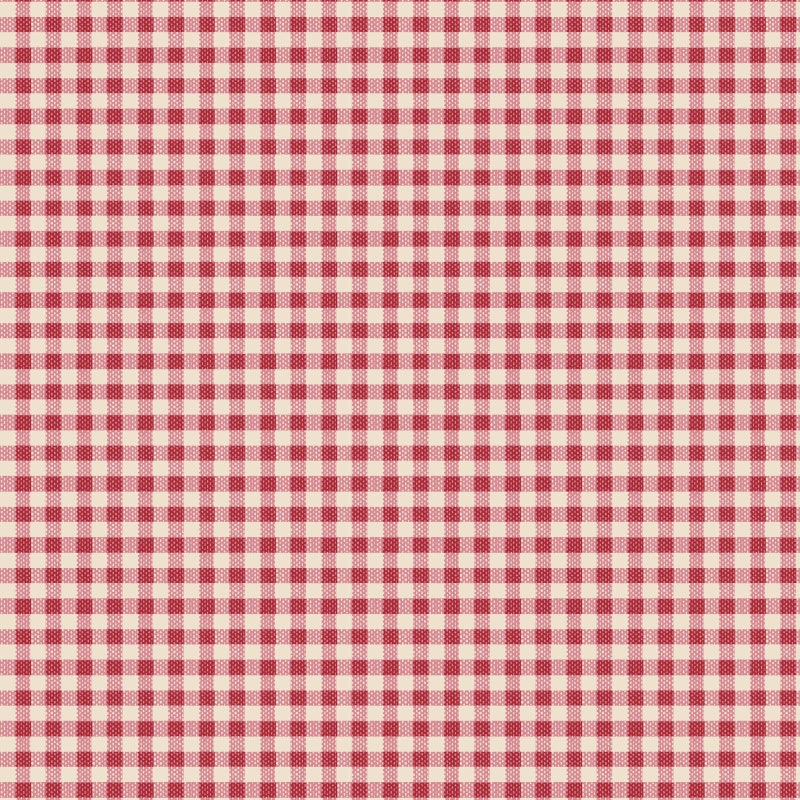Red Woven Plaid Fabric - Etsy