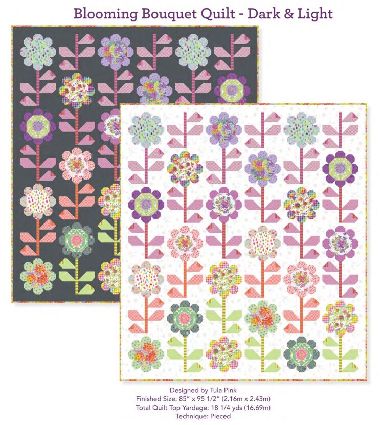 Blooming Bouquet Quilt Kit | Untamed by Tula Pink | 85 x 95 | In Stock Now