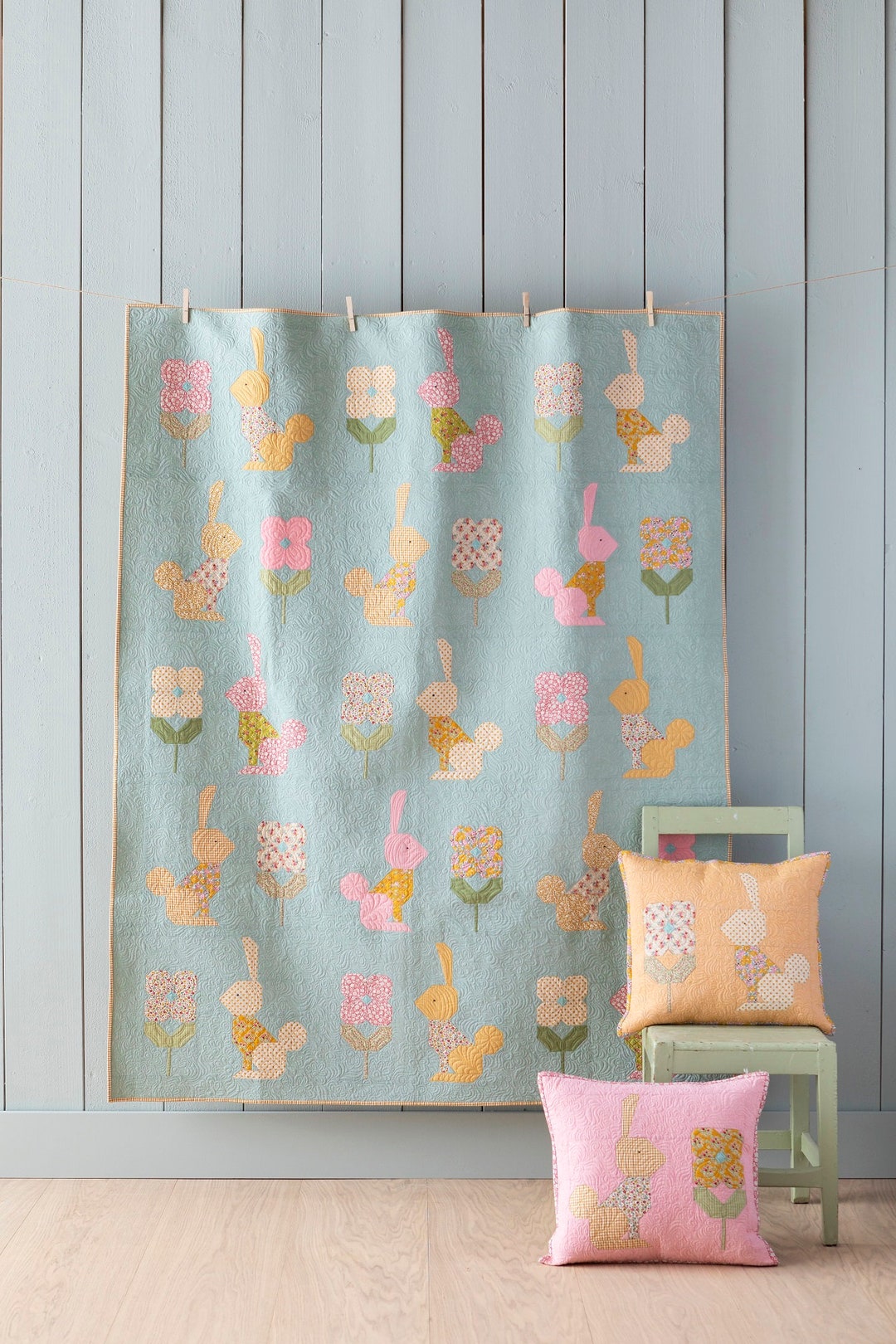 Tilda | Creating Memories | Spring Hare Quilt Kit | 55 X 69 | Backing ...