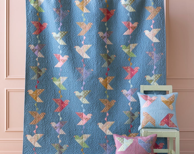 Pre-order Tilda Paper Bird Quilt Kit Putty 59.5 X 73.75 Ships in ...