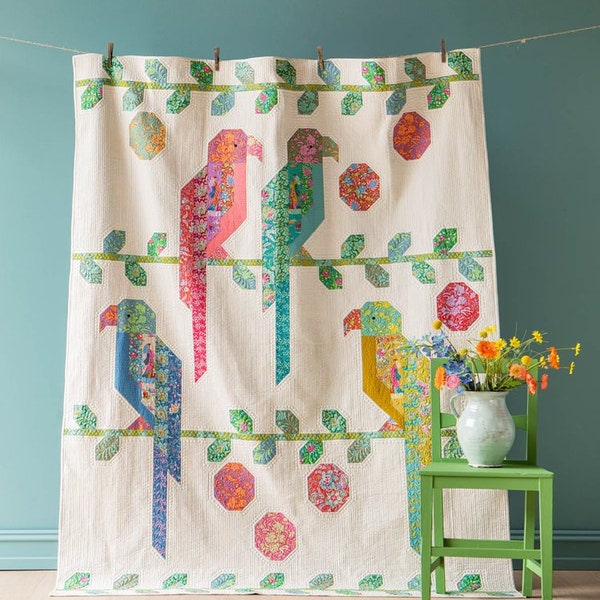 Parrot Quilt Pattern - Etsy