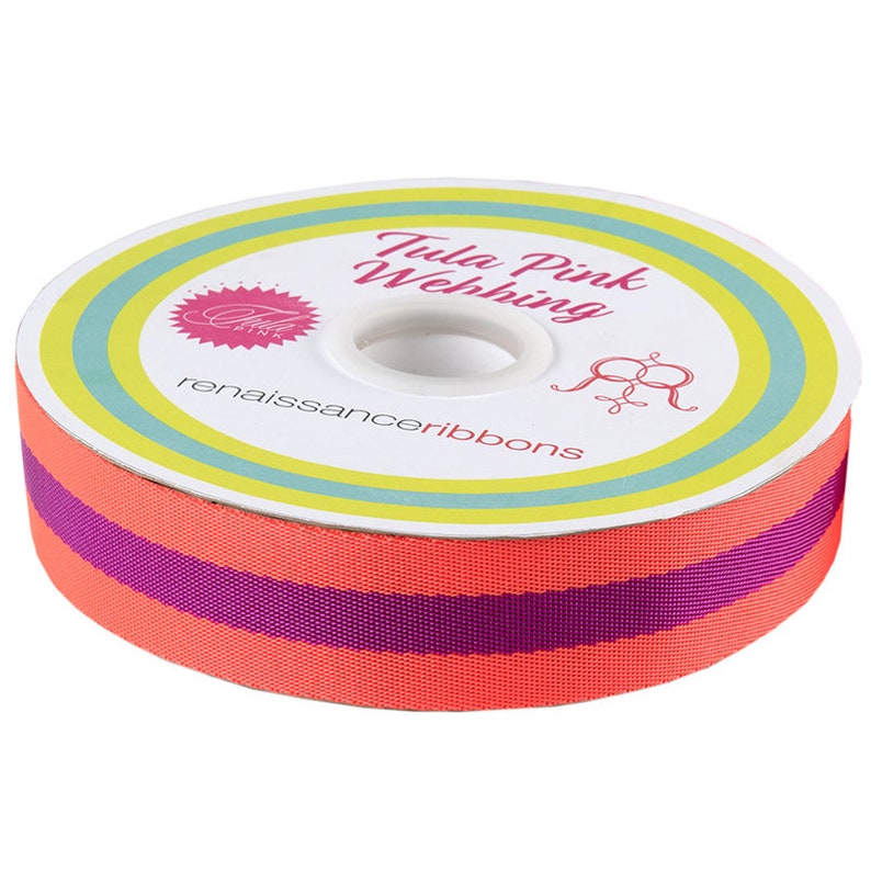Tula Pink Webbing 1.5 Watermelon/plum BT Foot or - Etsy Tula Pink Webbing 1.5 Watermelon/plum BT Foot or - Etsy