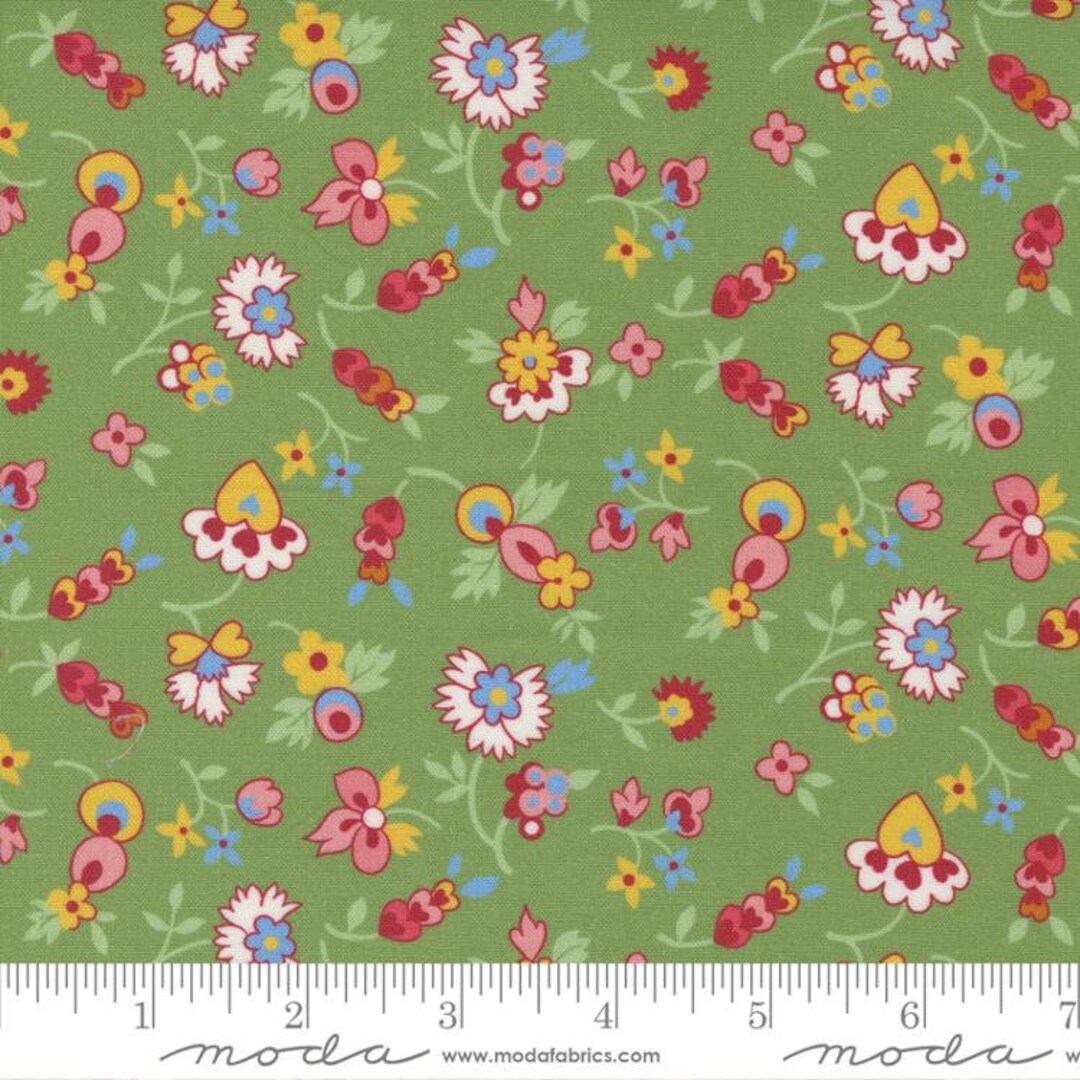 Moda | Picture Perfect | American Jane | 21803 15 | Green | Fat Quarter ...