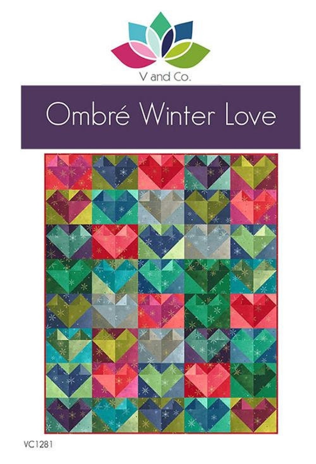 Moda | Ombre Winter Love Pattern | V & Co. | VC 1281 - Etsy