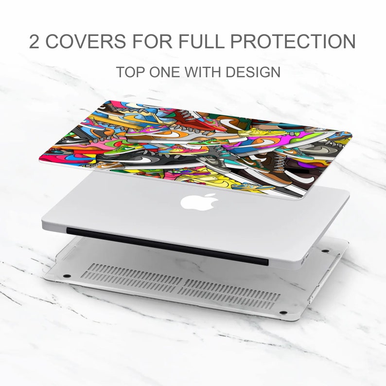 Nike Inspired MacBook Case, Art Laptop Cover, Hard Bumper - Etsy