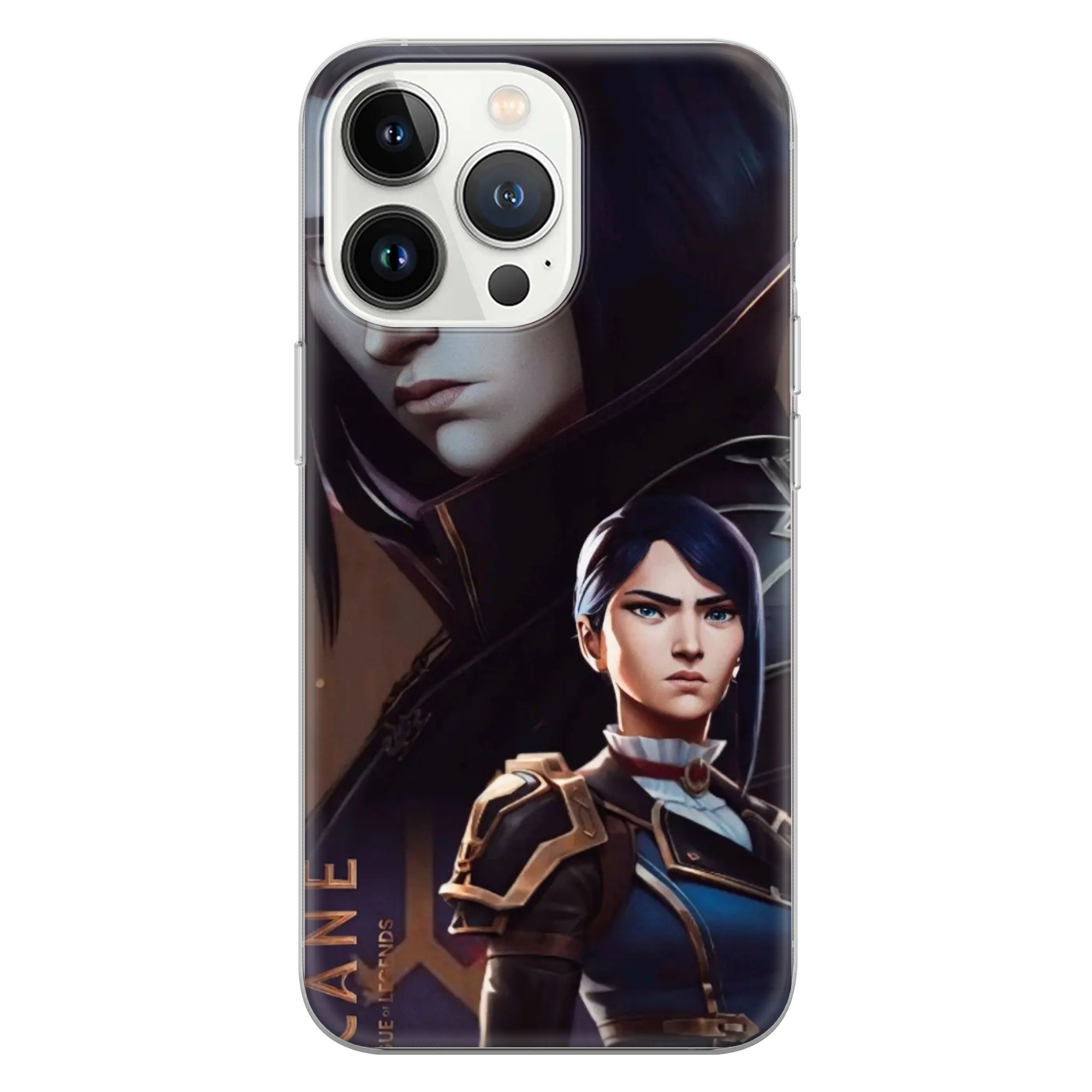 Aesthetic Arcane Phone Case Jinx Game Cover for iPhone 16 Pro, 15, 14 ...