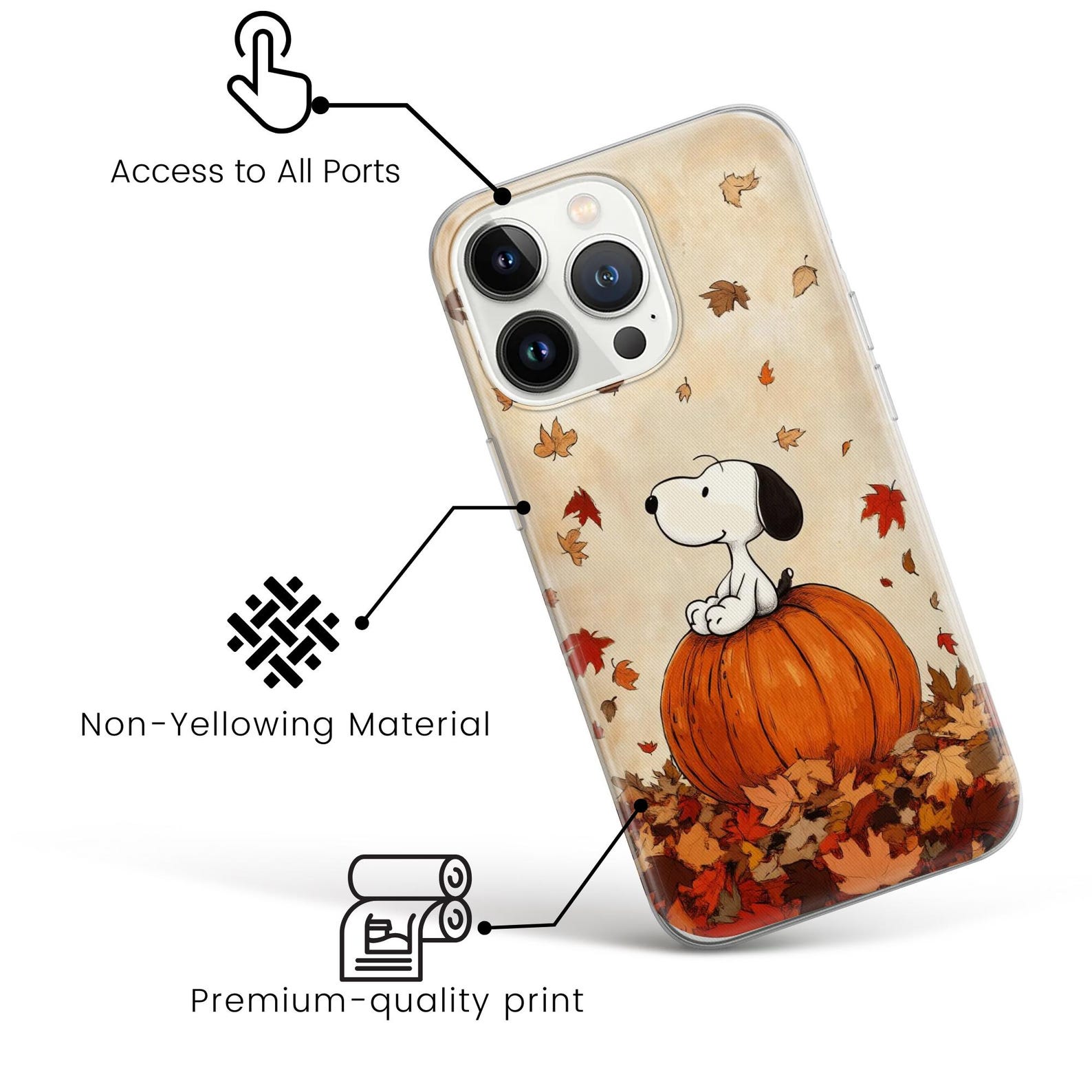 Autumn Leaves Phone Case: Protective TPU Gel Cover - Etsy UK