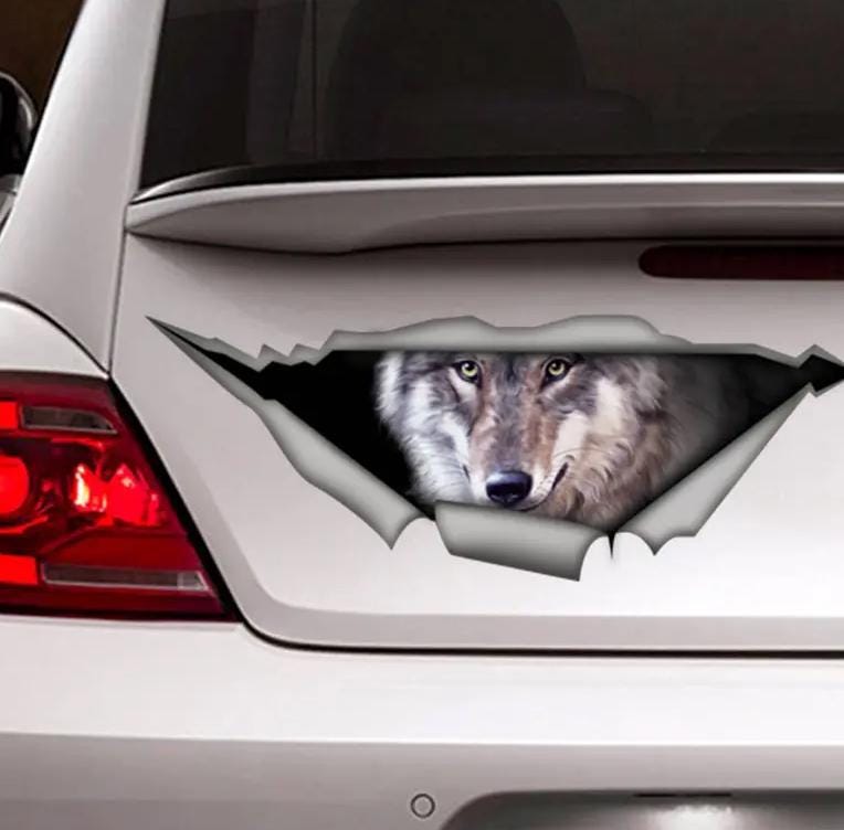 Wolf Car Decal, Wolf Sticker , Wolf Decal for Car, Car Decal, Gift for ...