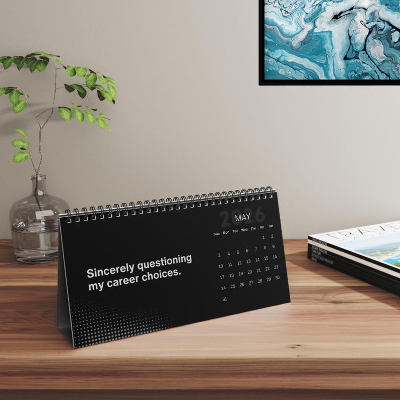 2026 Calendar: Unhinged Corporate Email Sign Offs, Funny Calendar ...