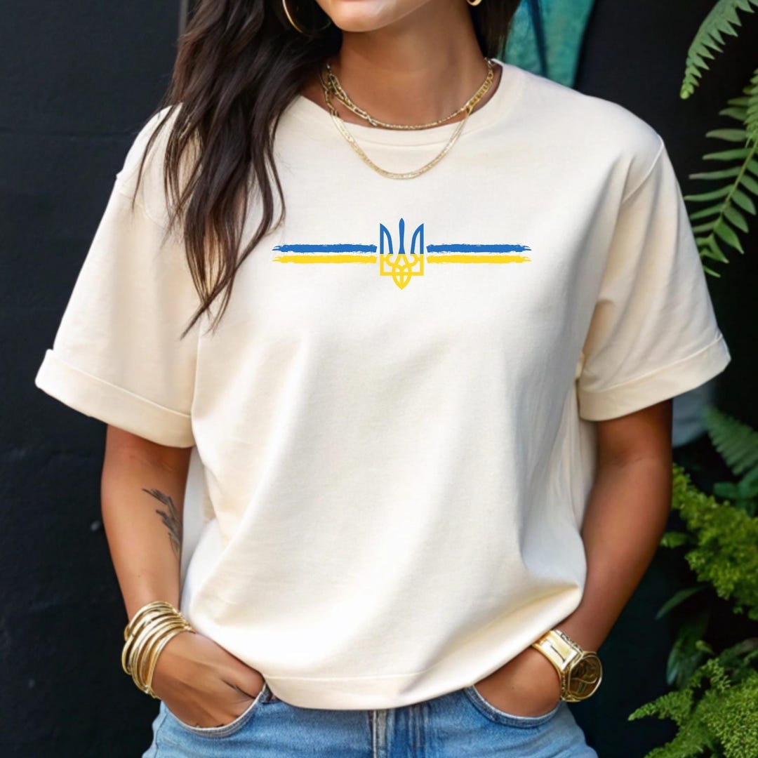 Ukraine Flag T-shirt, I Stand With Ukraine Tee, No War Shirt, Support ...