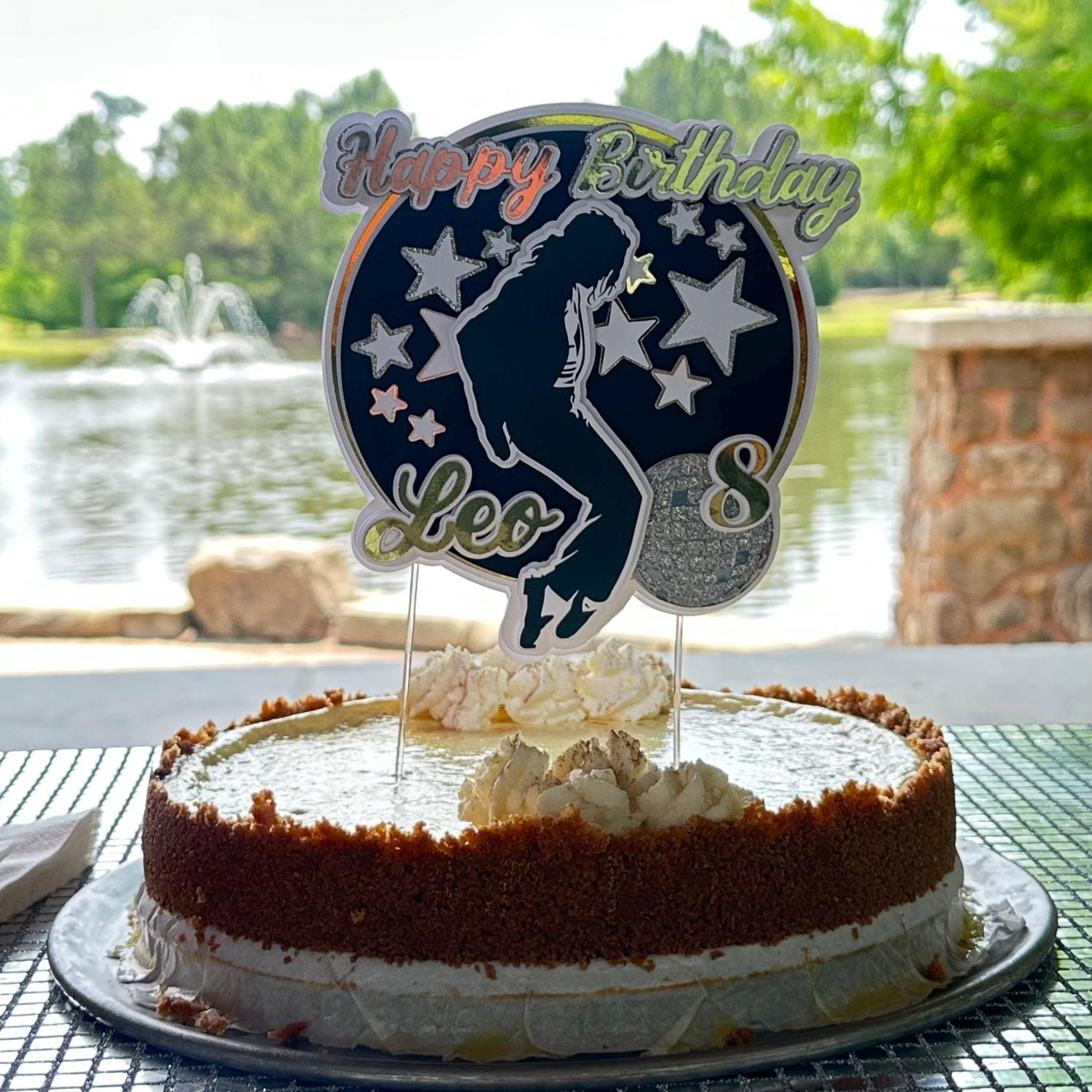 Birthday Party Cake Topper, Michael Jackson Party, Personalized Cake ...
