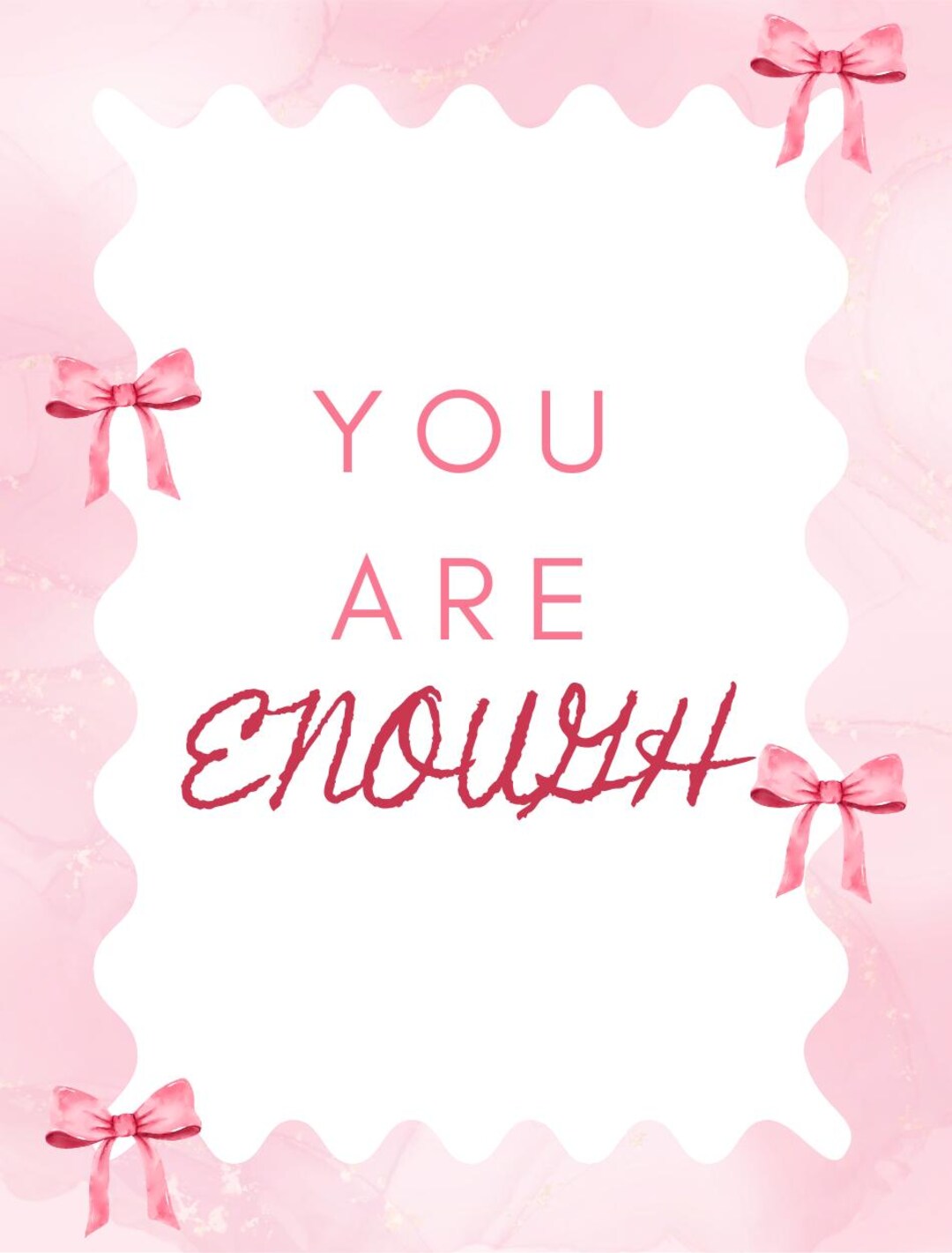 Cute, Inspirational Pink Printable Download - Etsy
