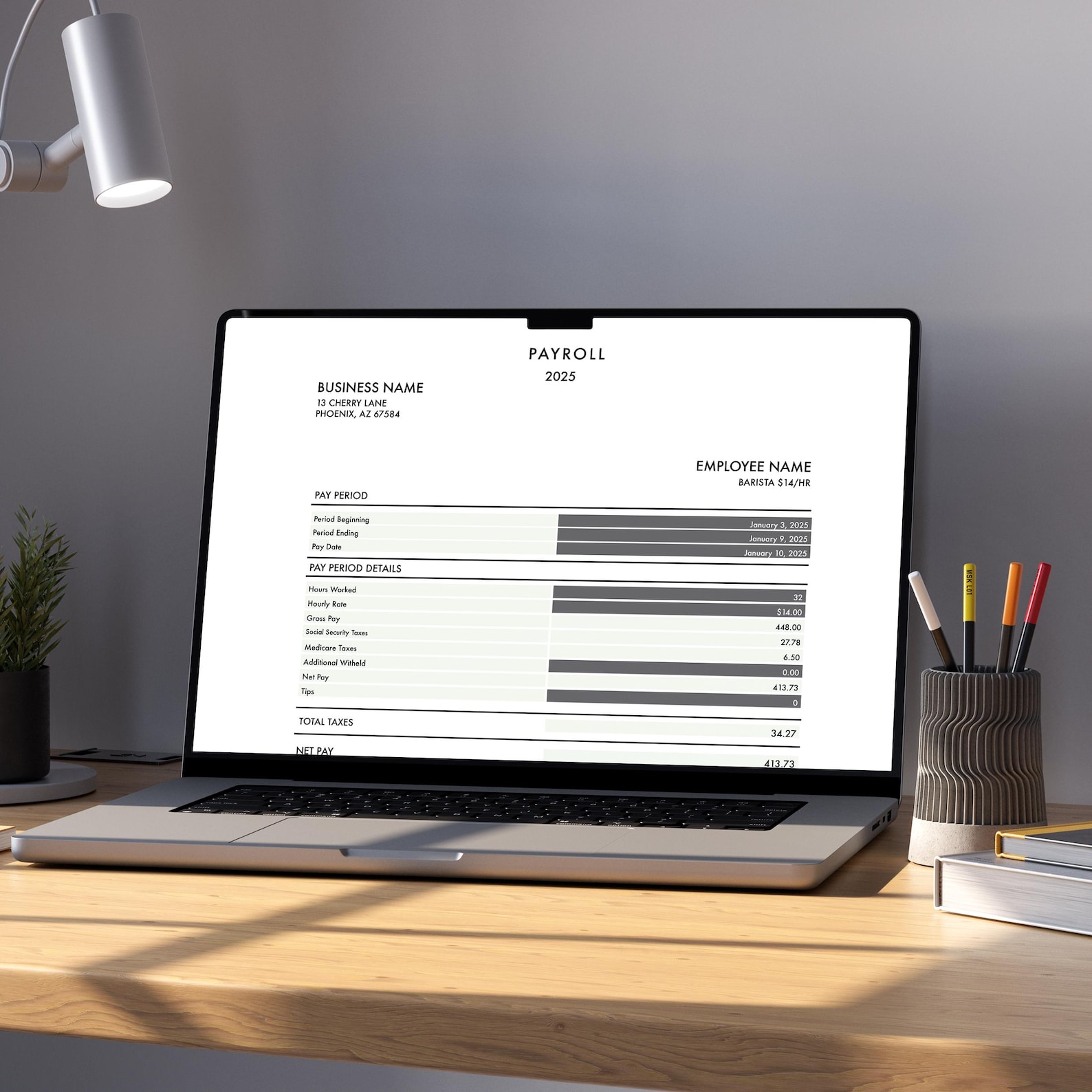 PAYROLL BOOKKEEPING for Small Business Employee Pay Period Calculation ...