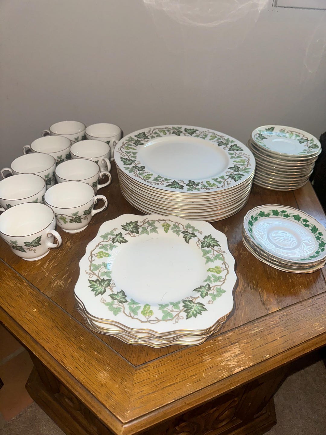 Vintage Wedgwood Bone Fine China Dining Set Santa Clara 1954-1968 45 ...