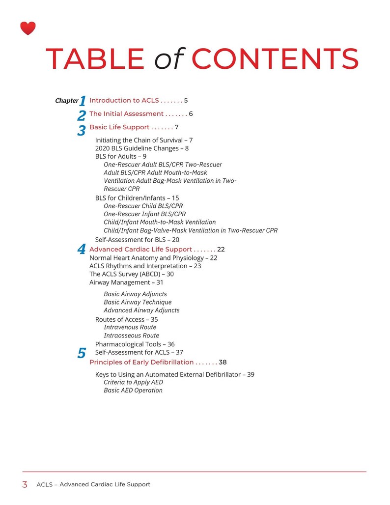 Advanced Cardiac Life Support (ACLS) Provider Handbook With Free ...