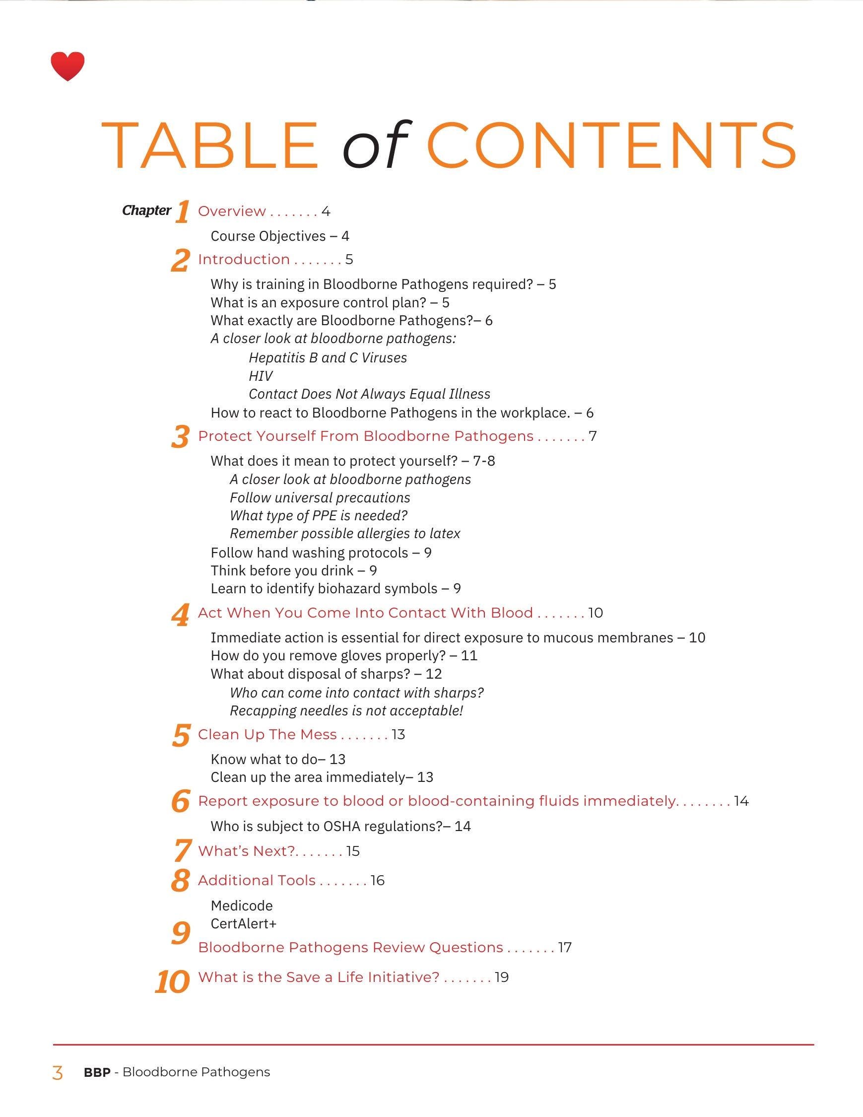 Bloodborne Pathogens (BBP) Provider Handbook With Free Certification by ...