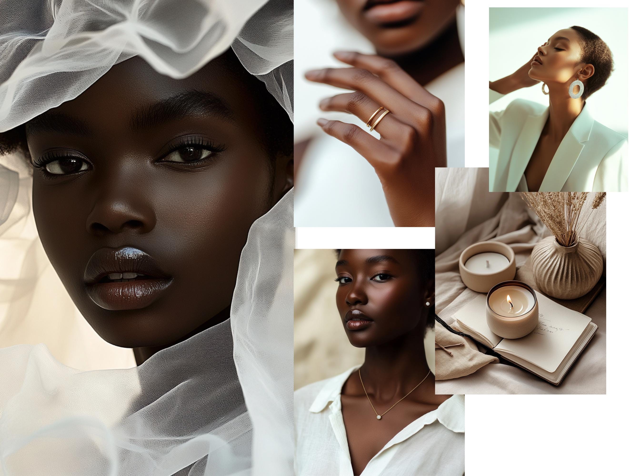 90 Melanin Beige Ai Beauty Stock Photo for Instagram Marketing Reels ...