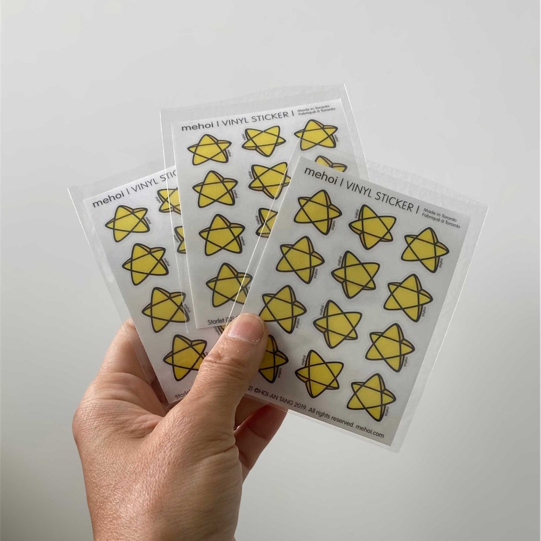 Starlet Vinyl Sticker Sheet, Laptop Planner Stickers, Scrapbook ...