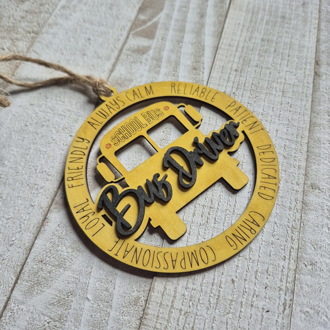 School Bus Driver Ornament, Bus Driver Gift, School Bus Christmas Gift ...