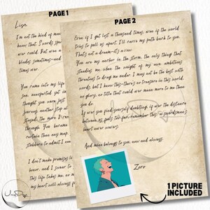Personalized Digital Letter From One Piece Character | Unique Anime ...