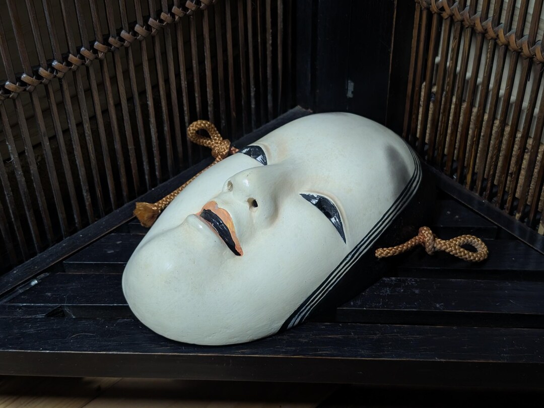 Vintage Japanese Pottery Nomen Ko-omote Noh Mask – Signed, Authentic ...