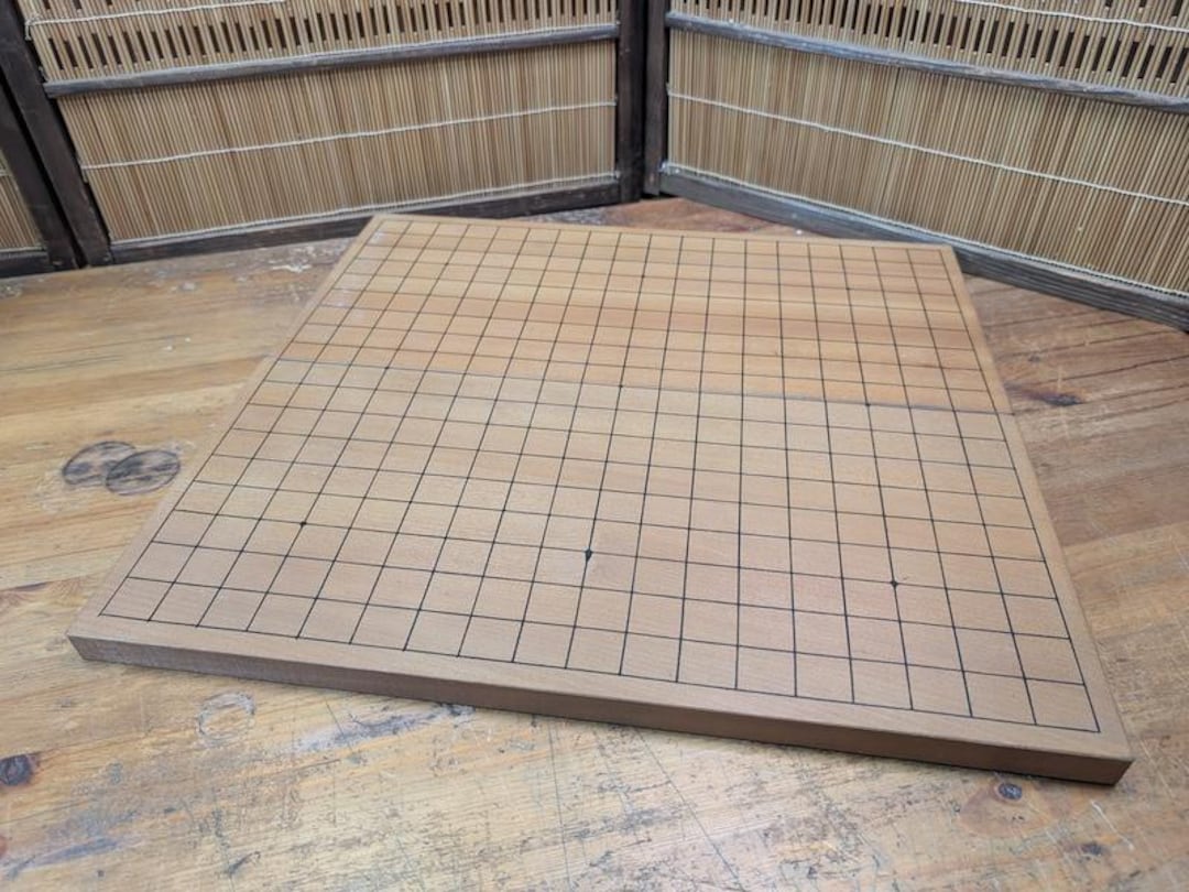 Vintage Japanese Go Board 1960s Folding – Hand Engraved Wooden Goban ...