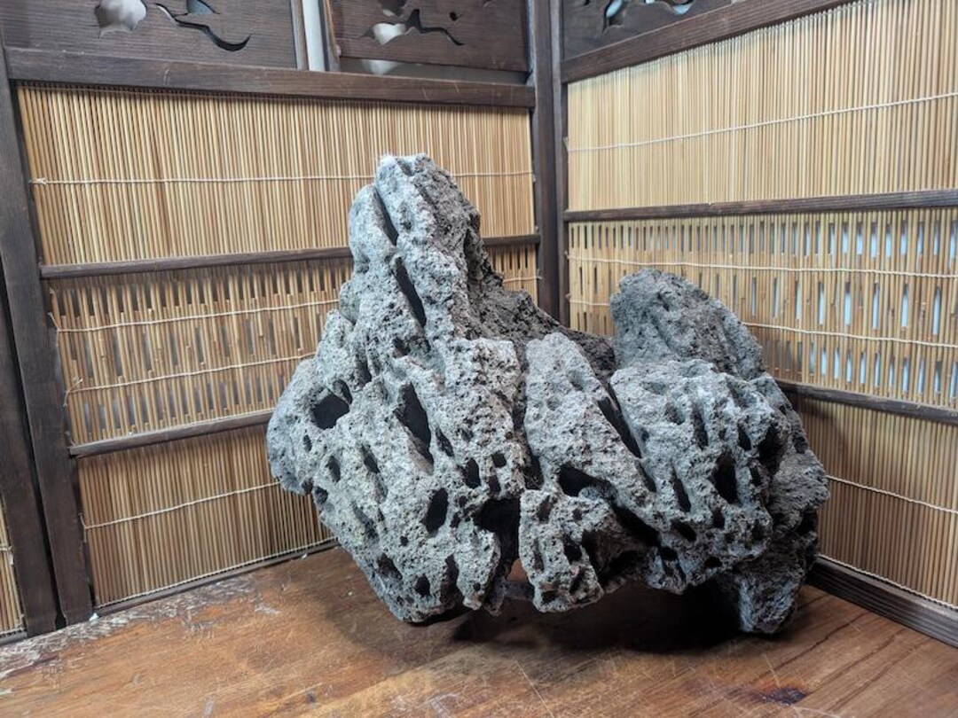 Rare 1970s Japanese Kalui Ishi Garden Stone +2kg | Wabi Sabi Zen Rock ...