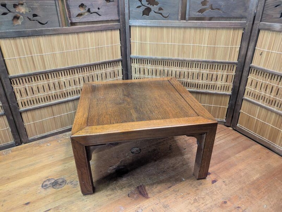 Vintage Japanese Bonsai Table 1970s Sakura Wood Kadai Stand • Handmade ...